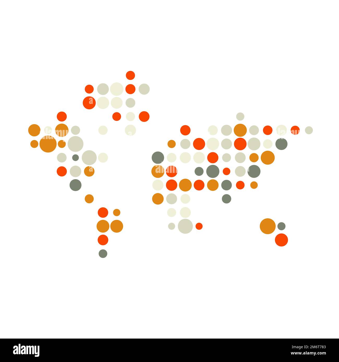 World Map Silhouette Pixelated generative pattern illustration Stock ...