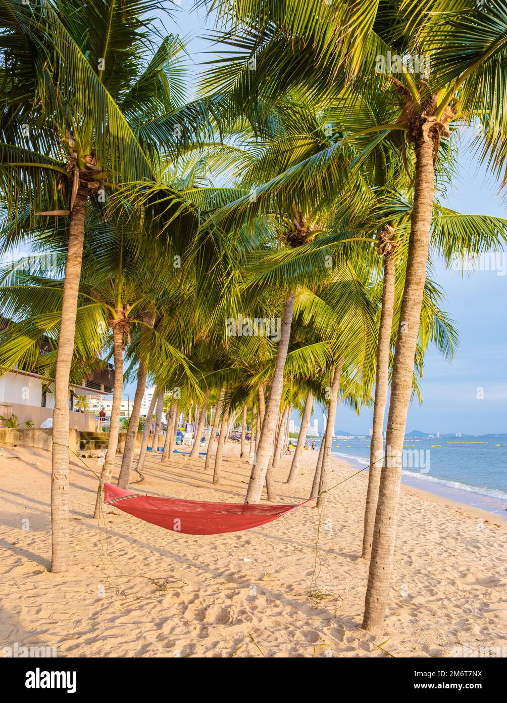 Dong Tan Beach Jomtien Pattaya Thailand during afternoon sunset Stock ...