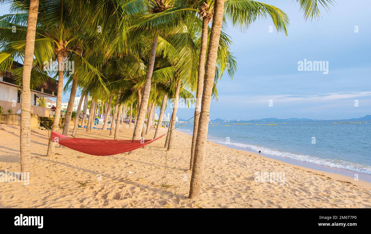 Dong Tan Beach Jomtien Pattaya Thailand during afternoon sunset Stock ...