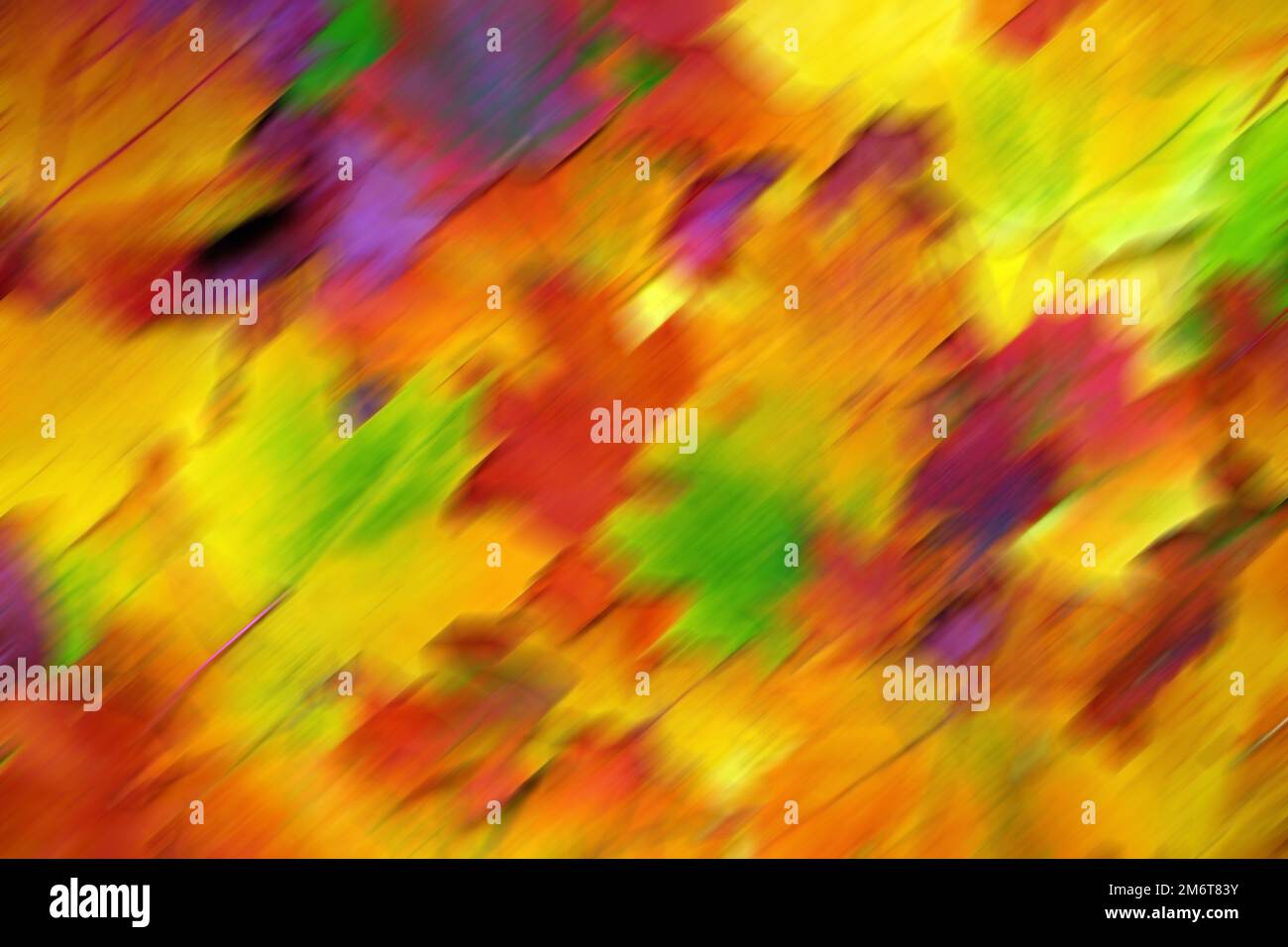 Autumn leaves defocused background Stock Photo - Alamy