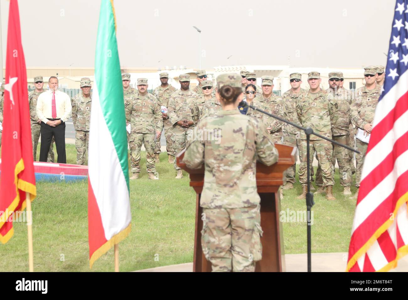 The Master of Ceremonies, Spec. Nabors, opens the National Day of ...