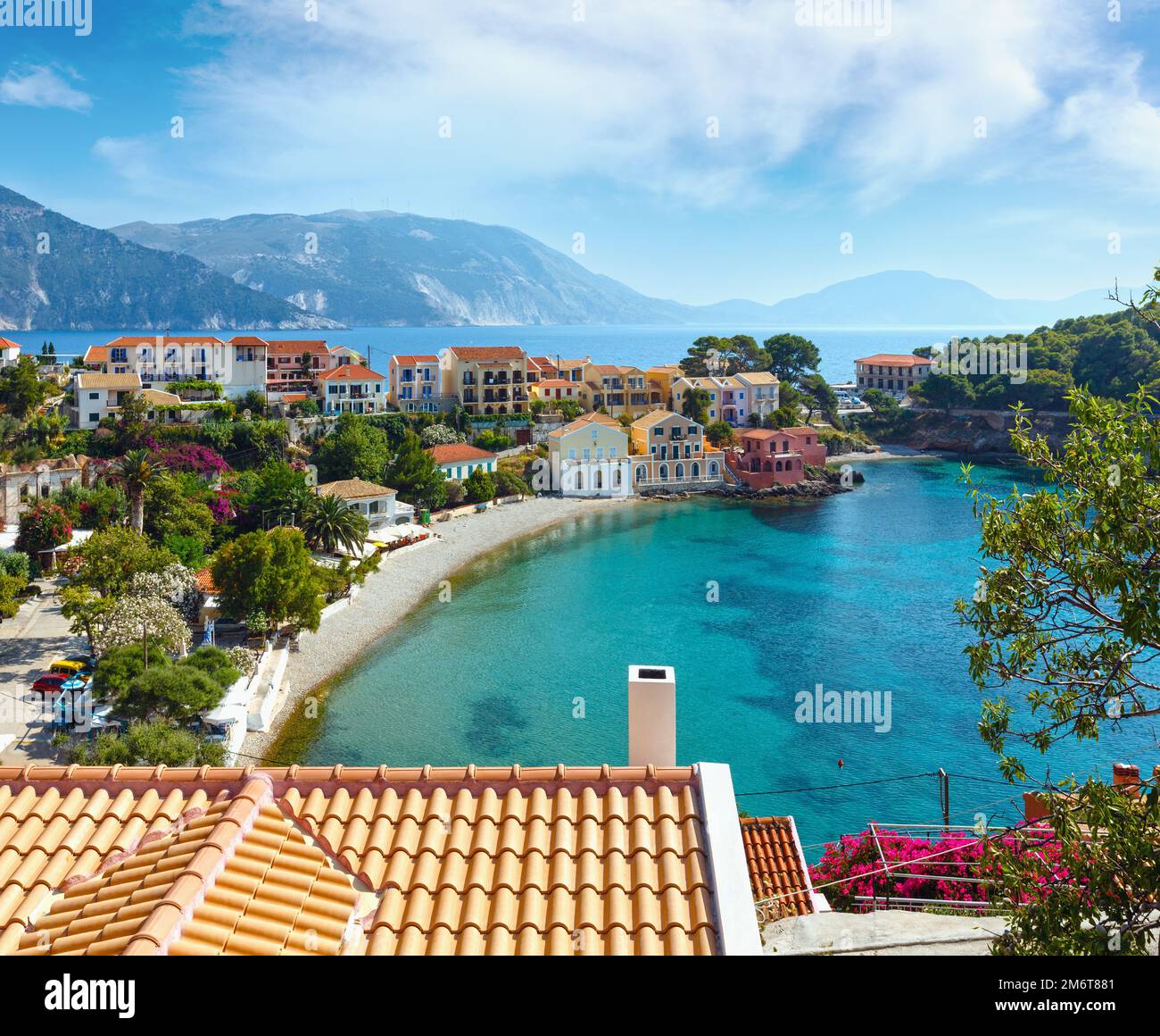 Summer view of Assos village (Greece, Kefalonia Stock Photo - Alamy
