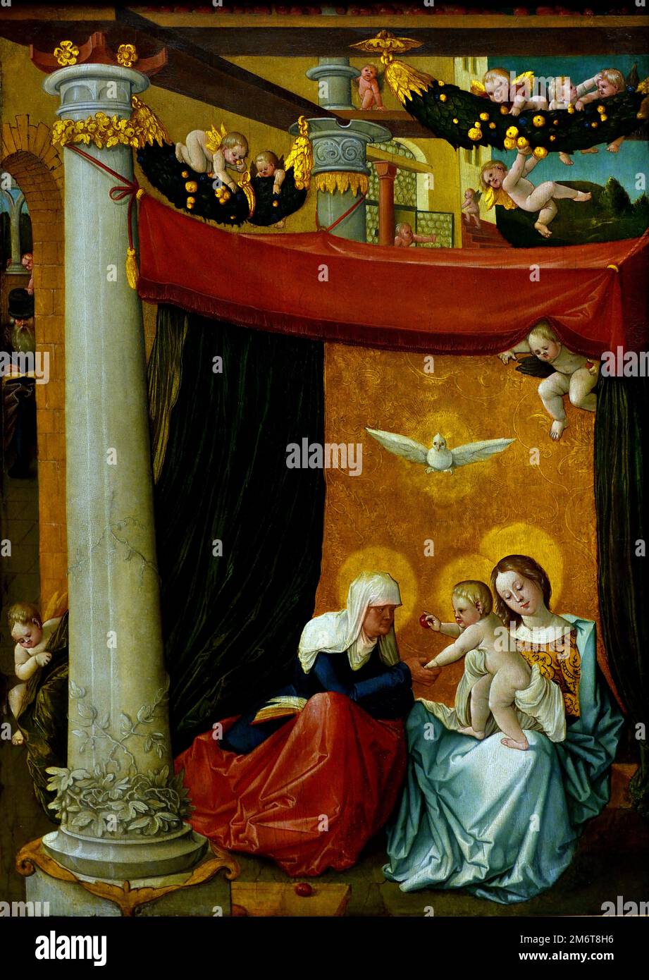 Virgin and child and Saint Anne 1510-15 by Hans Baldung Grien 1484-1545 ...