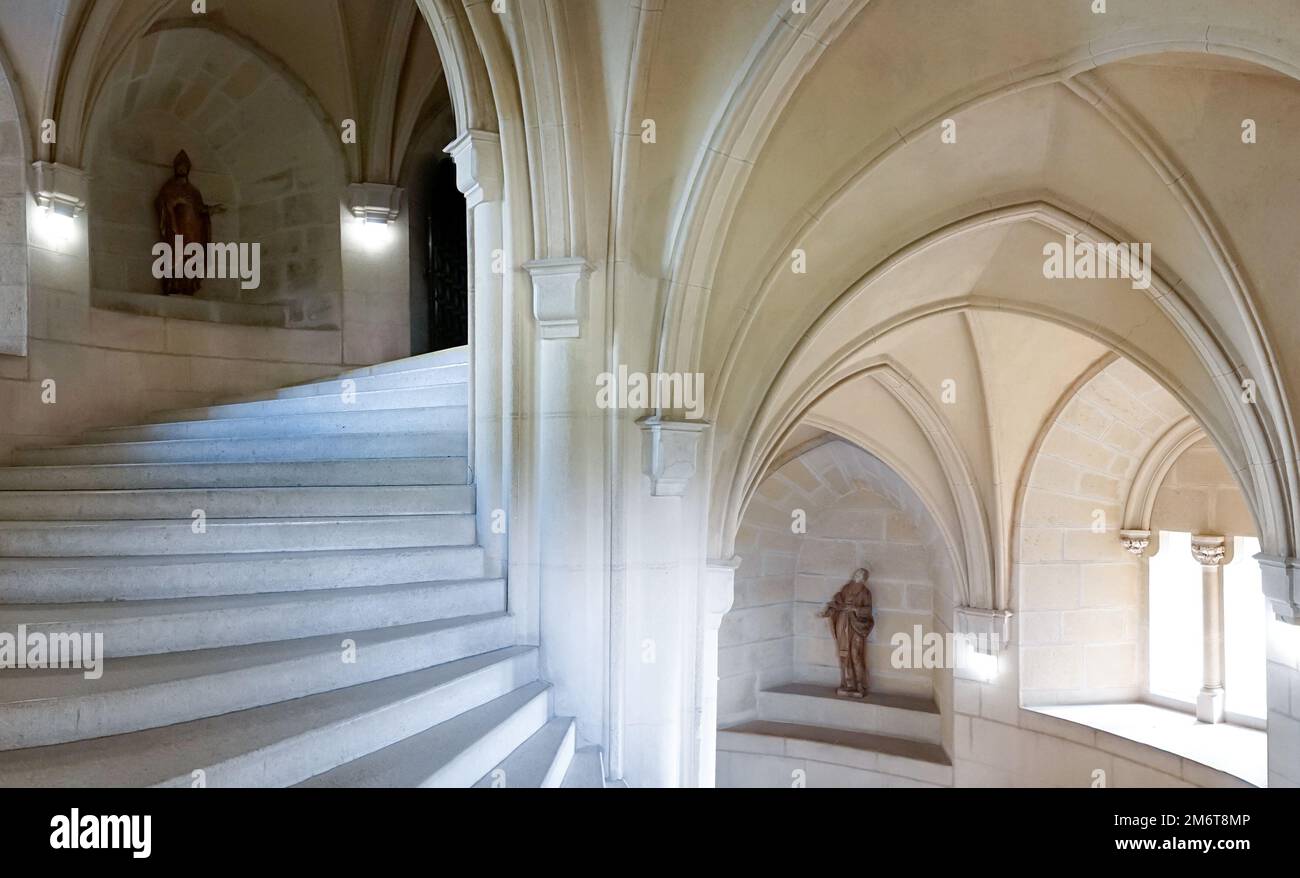 View of the majestic Marble Stairs in the cannon bastion tower of the ...