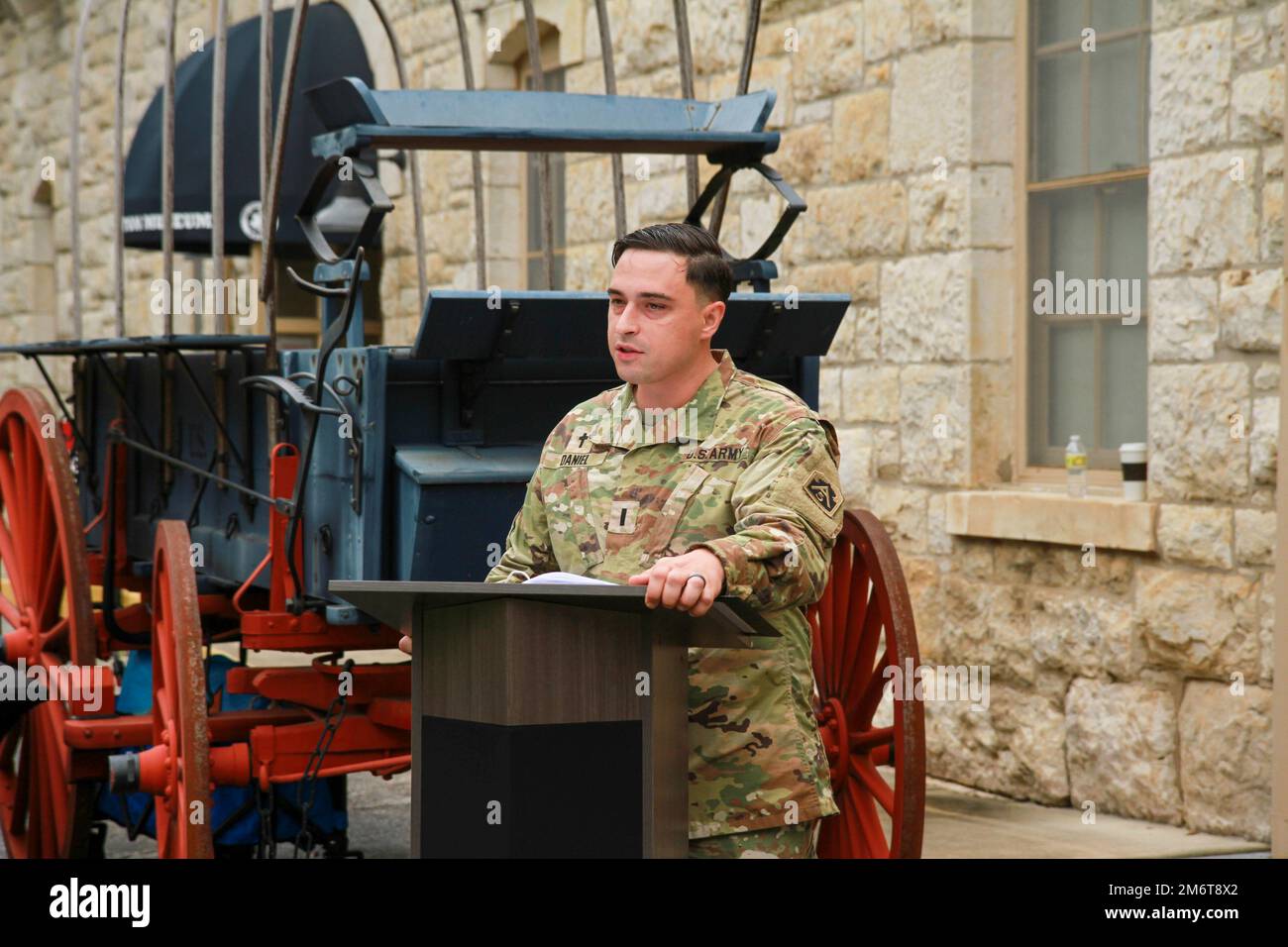 U.S. Army Chaplain 1st Lt. Justin Daniel, chaplain for U.S. Army North ...