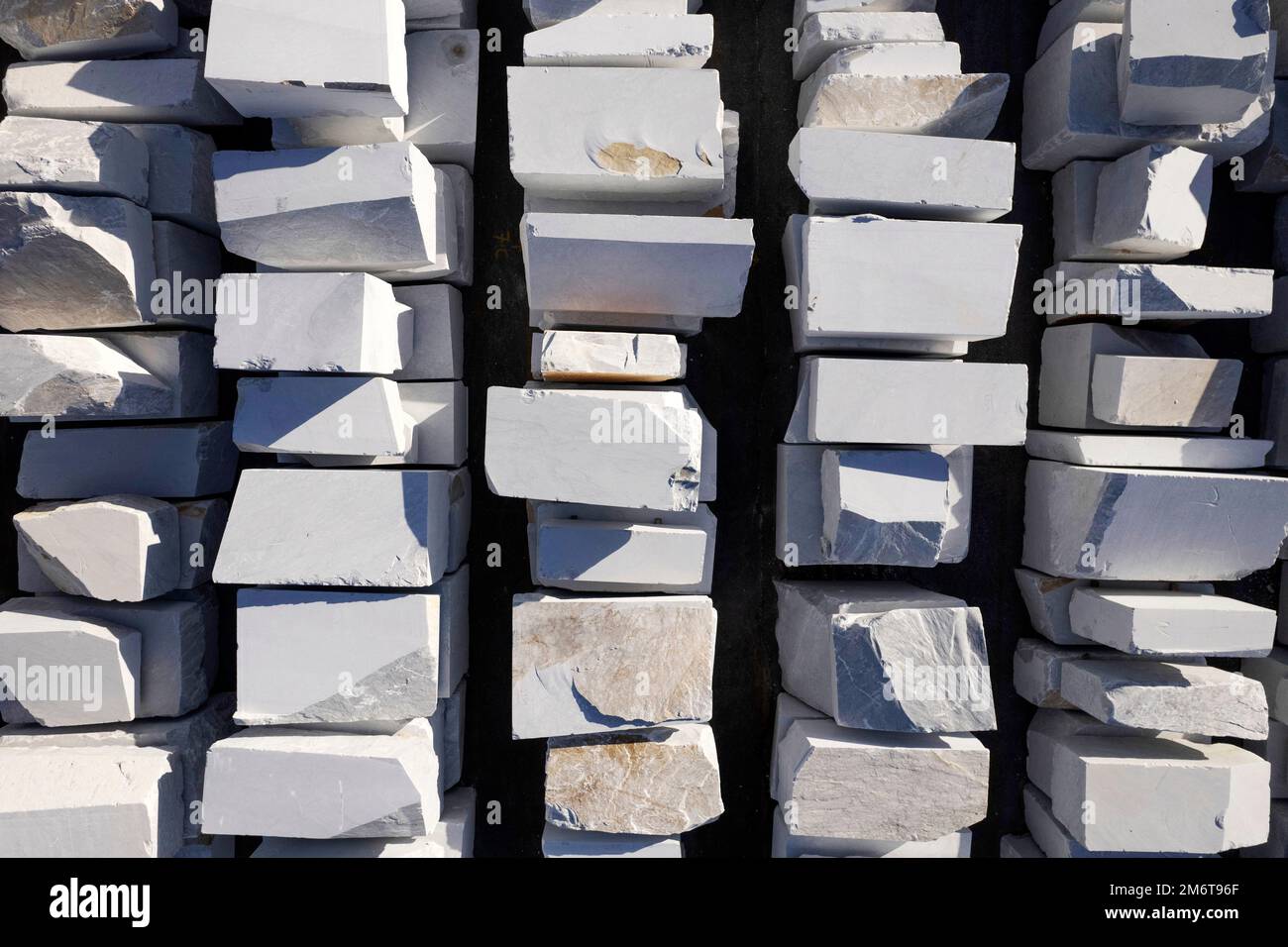 Aerial view blocks marble hi-res stock photography and images - Alamy