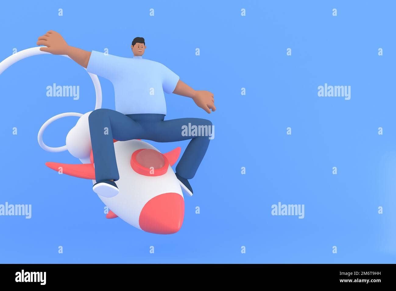 Happy cartoon business woman super hero hi-res stock photography and ...