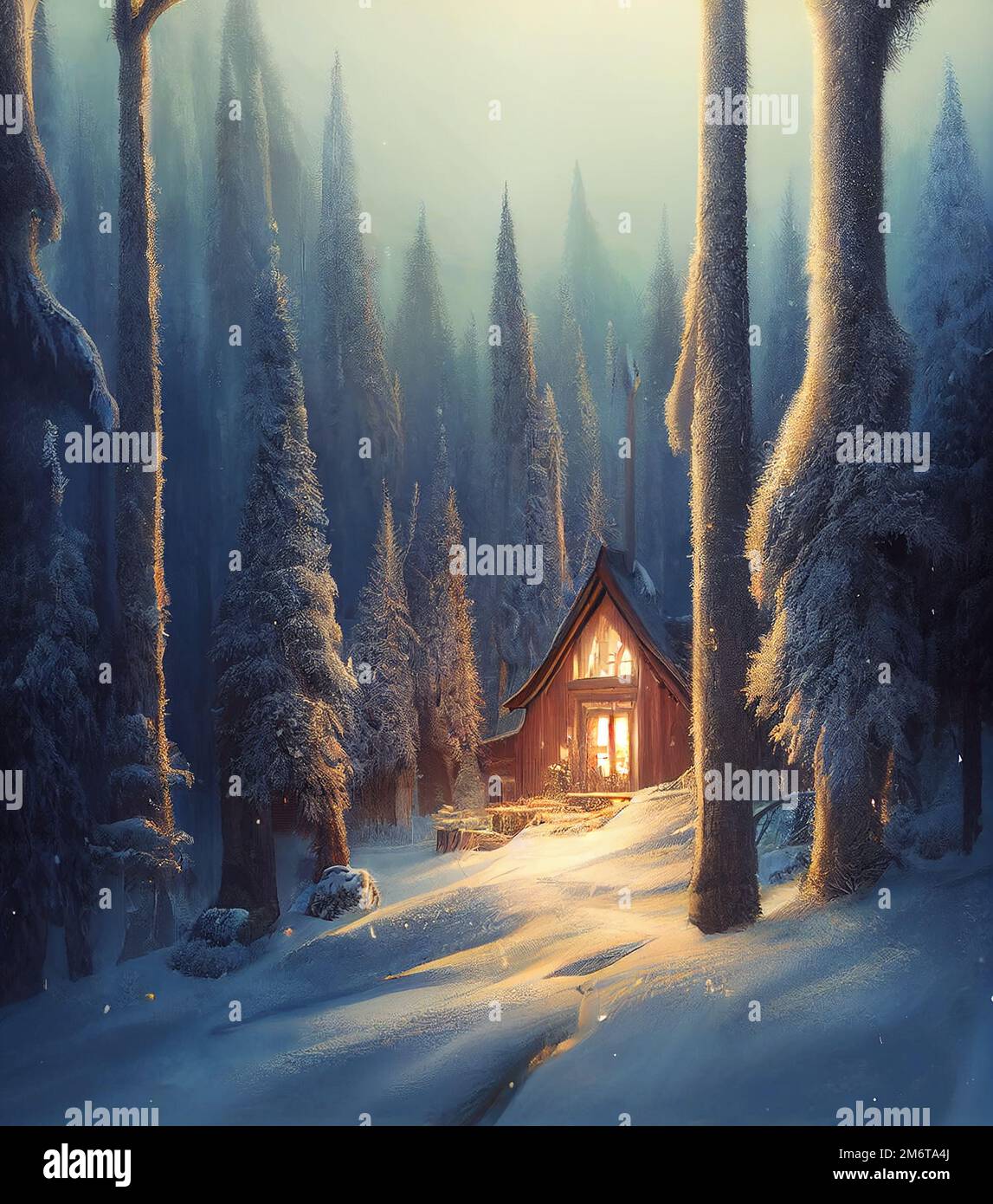 House in the middle of trees hi-res stock photography and images - Alamy