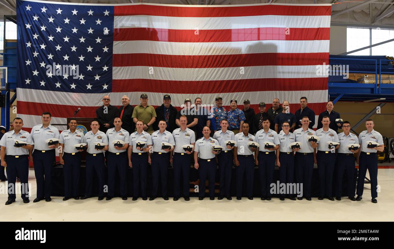 Crew members of Coast Guard Cutter Cuttyhunk (WPB 1322) pose for a ...
