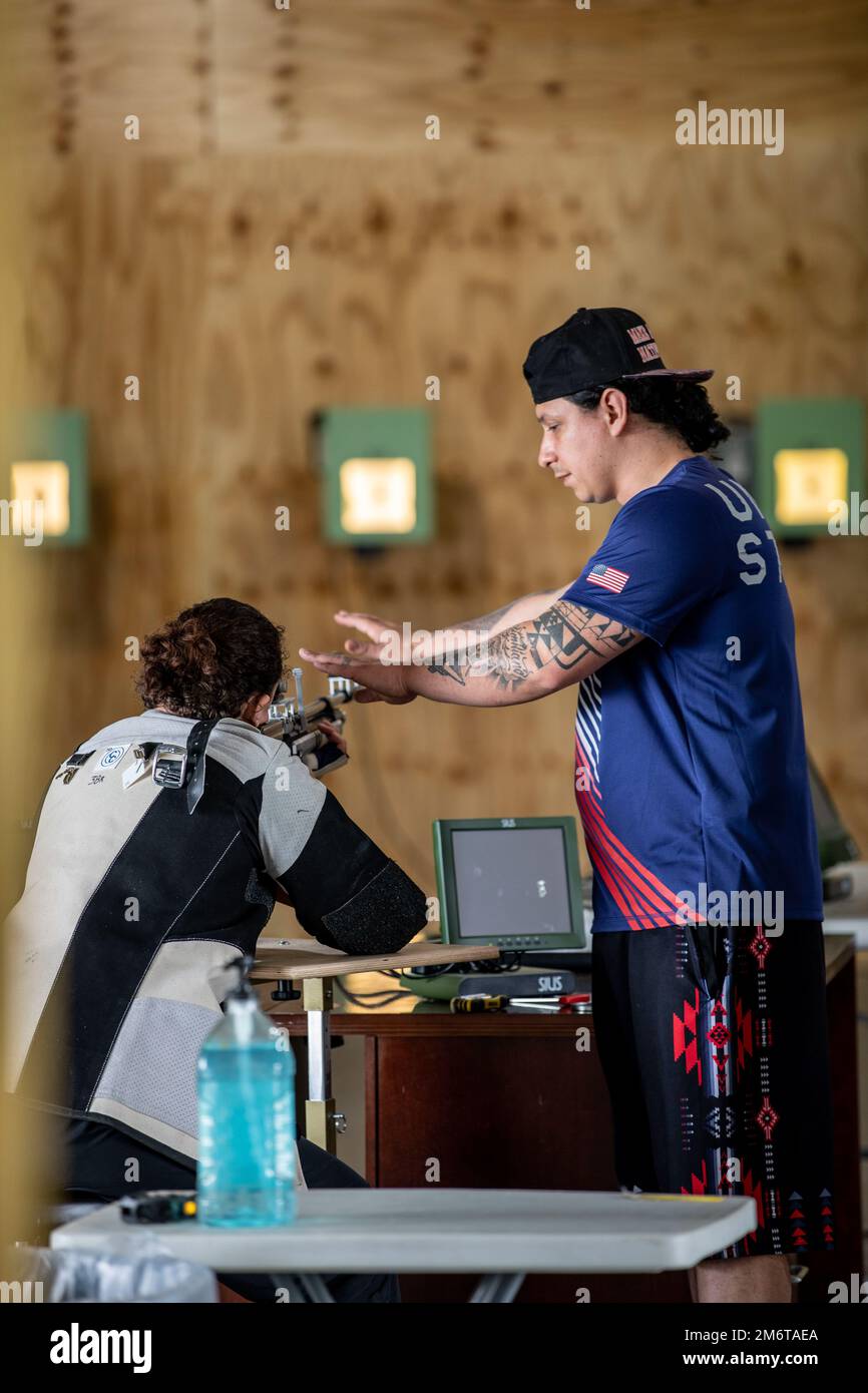 U.S. Army Maj. Victoria Camire, an athlete in the U.S. Army Trials is ...