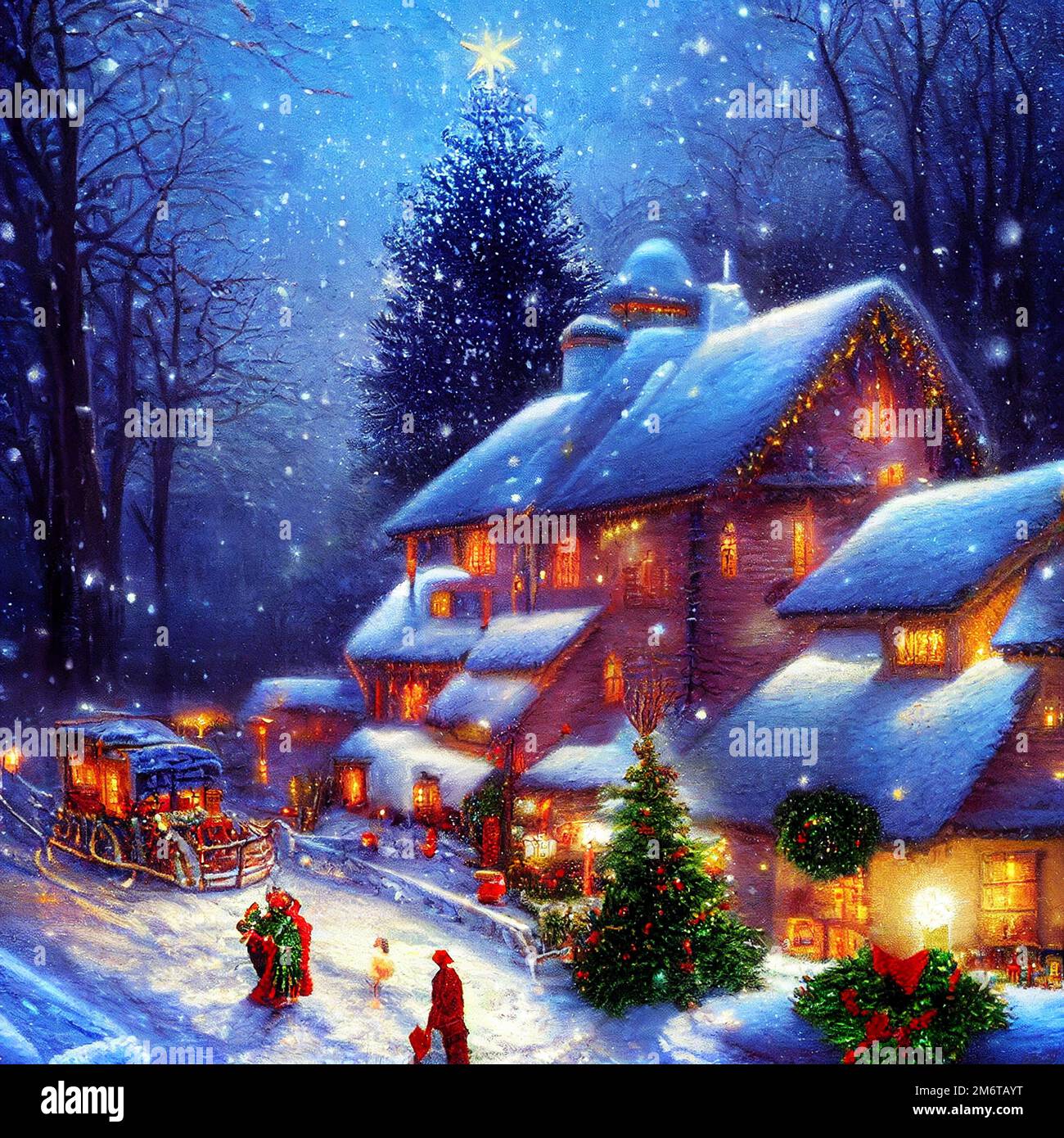 Night city landscape cartoon illustration hi-res stock photography and ...