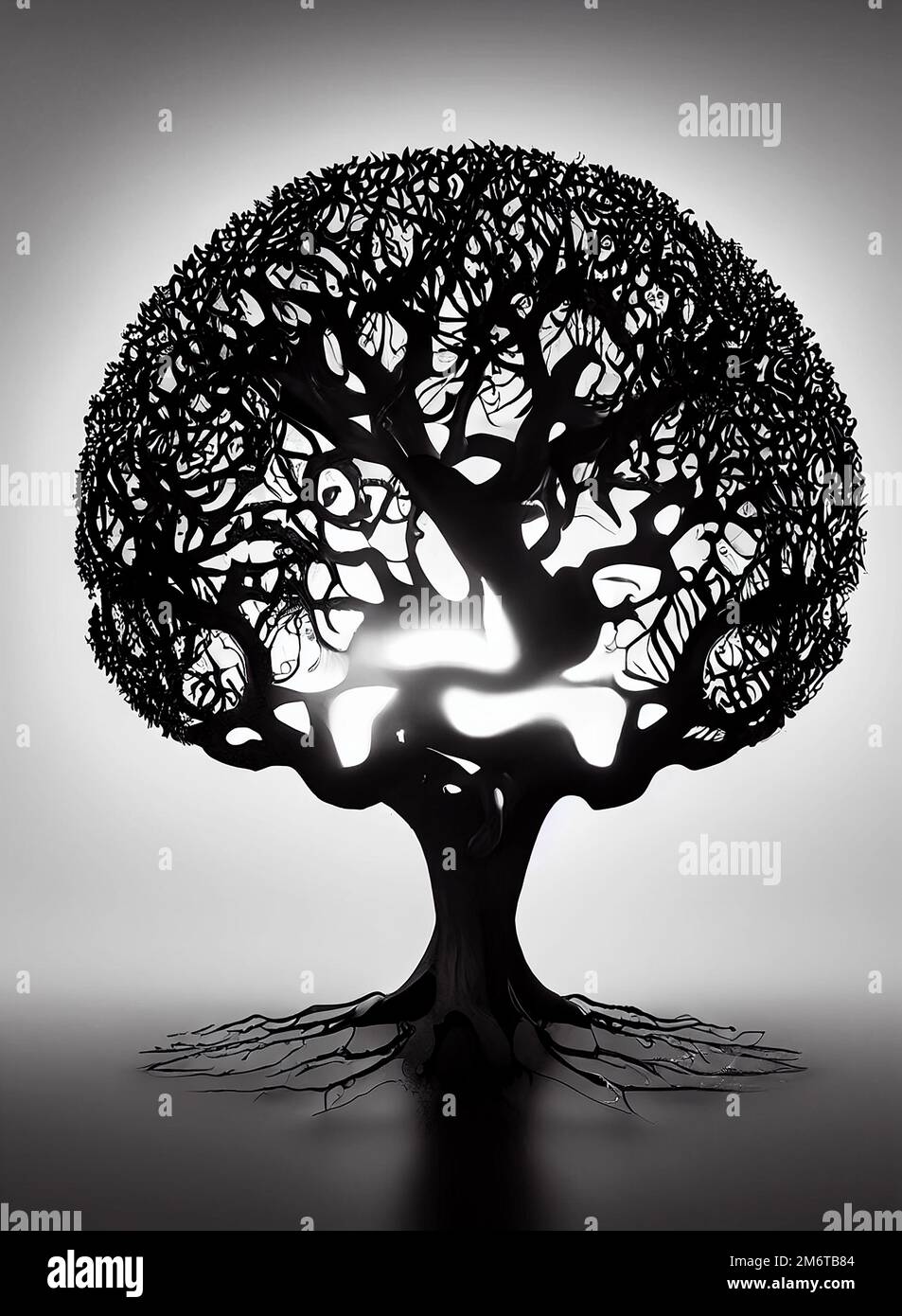 The tree of life abstract colorful illustration Stock Photo - Alamy