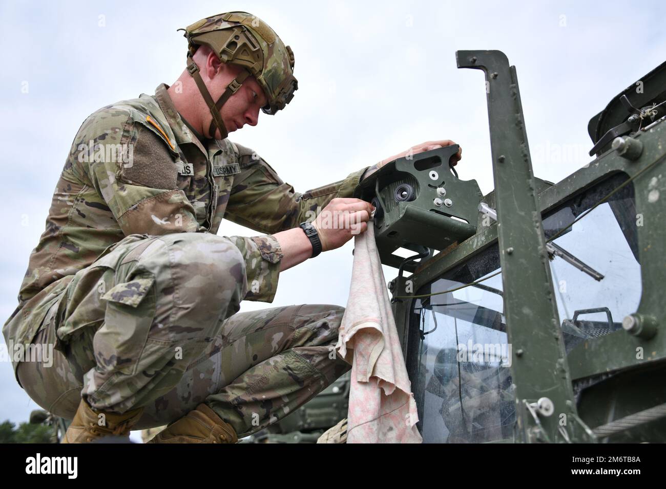 U.S. Army Spc. Anthony Ellis; assigned to Bull Troop; 1st Squadron; 2nd ...