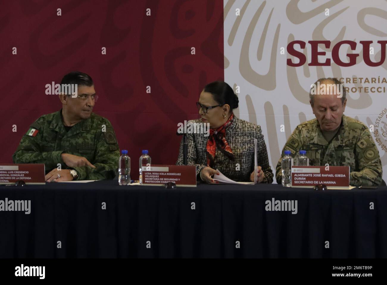 Non Exclusive: Mexico City, Mexico, January 5, 2023: The Secretaries of ...
