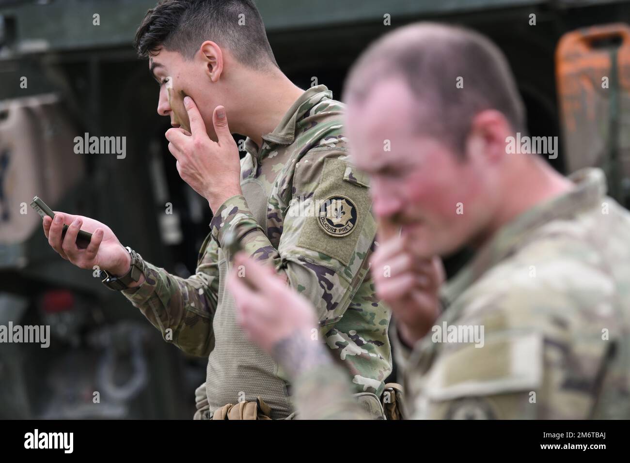 U.S. Soldiers, assigned to Bull Troop, 1st Squadron, 2nd Cavalry ...