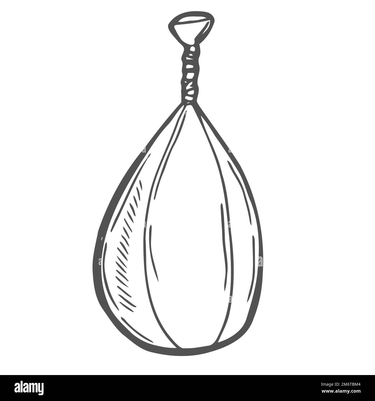 Boxing speed bag vector sketch illustration Stock Vector Image & Art ...