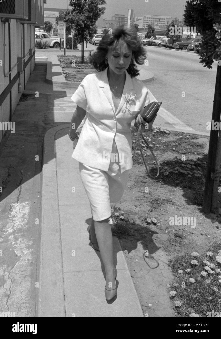 Caroline Barrett Naylen at Santa Monica Superior Court for her child ...