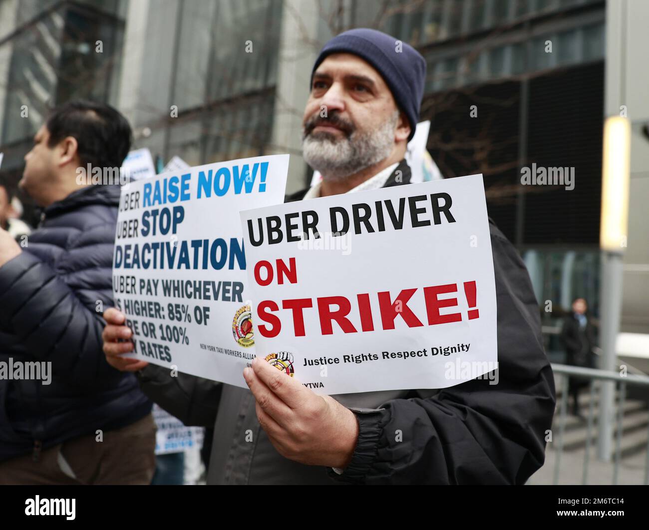 New York, United States. 04th Jan, 2023. New York Taxi Workers Alliance ...