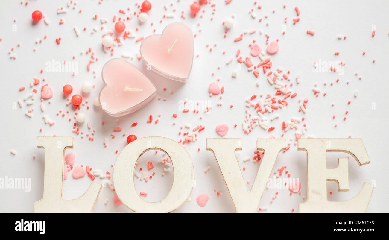 Valentine banner. Valentine. Valentine background. Lettering Love Stock ...