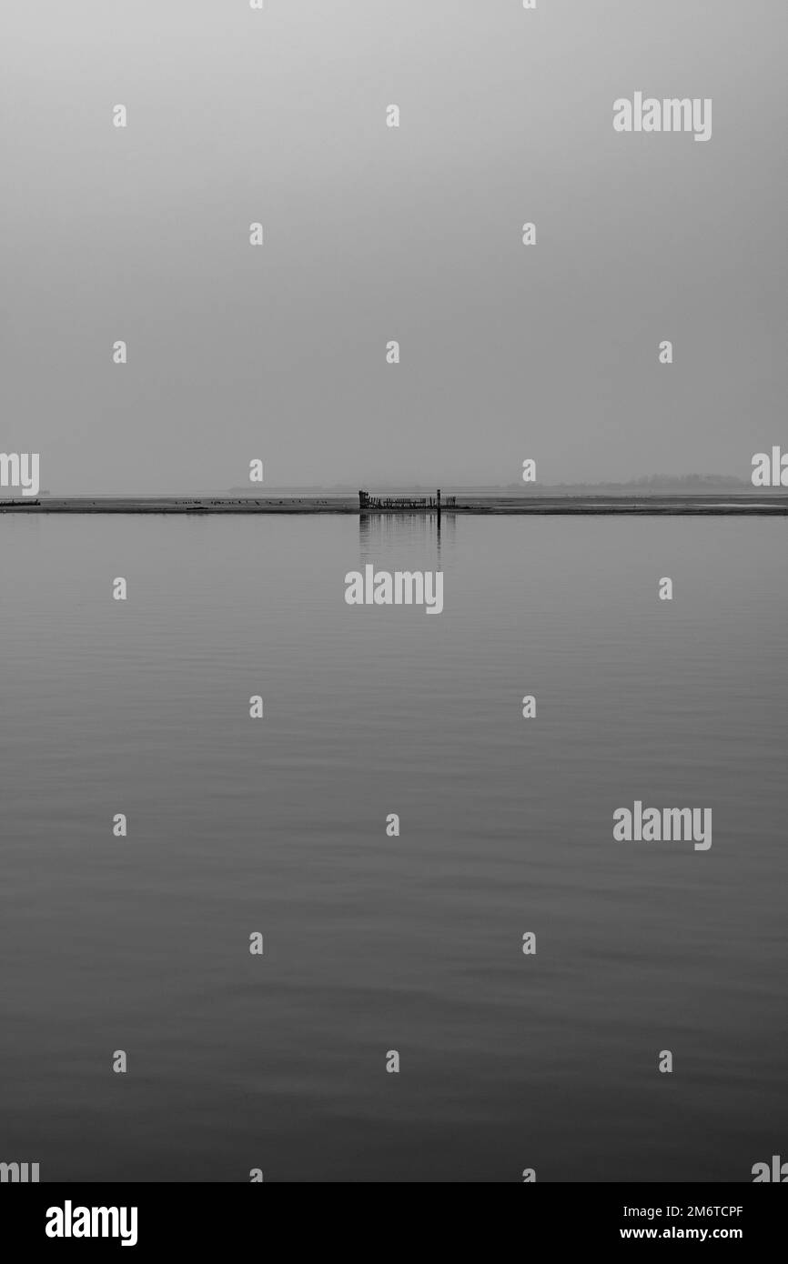 Grado, Italy - January 01th 2023: View of the ancient Roman wrecks on ...