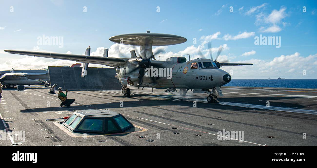 221231-N-DU622-1103 PHILIPPINE SEA (Dec. 31, 2022) An E-2C Hawkeye ...