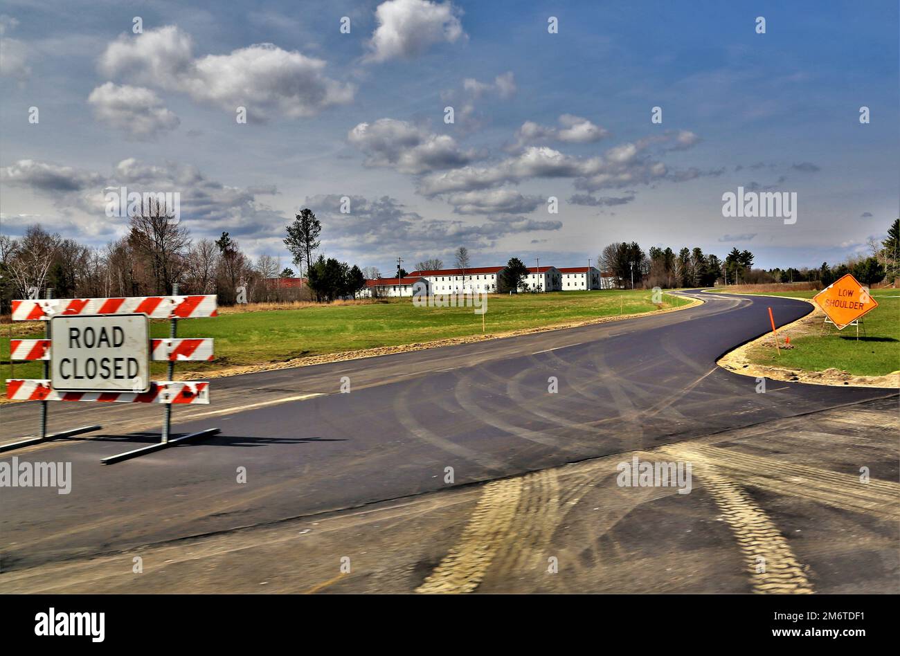A roadway where workers with Mathy Construction of Onalaska, Wis., have ...