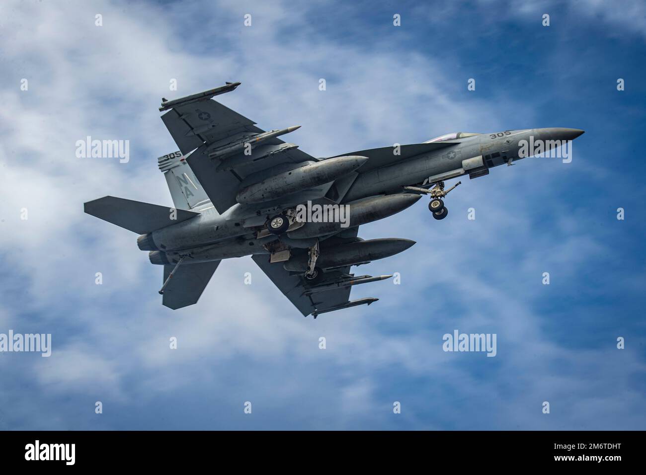 230105-N-XK462-1054 PHILIPPINE SEA (Jan. 5, 2023) An F/A-18E Super Hornet from the “Kestrels” of ...