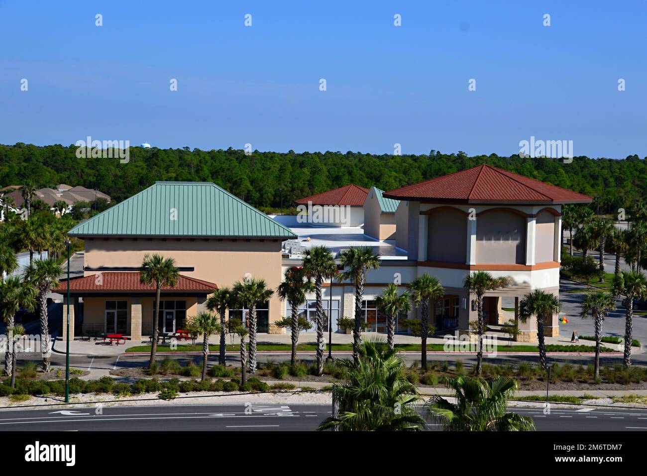 Panorama of the Town Orange Beach at the Gulf of Mexico, Alabama Stock ...
