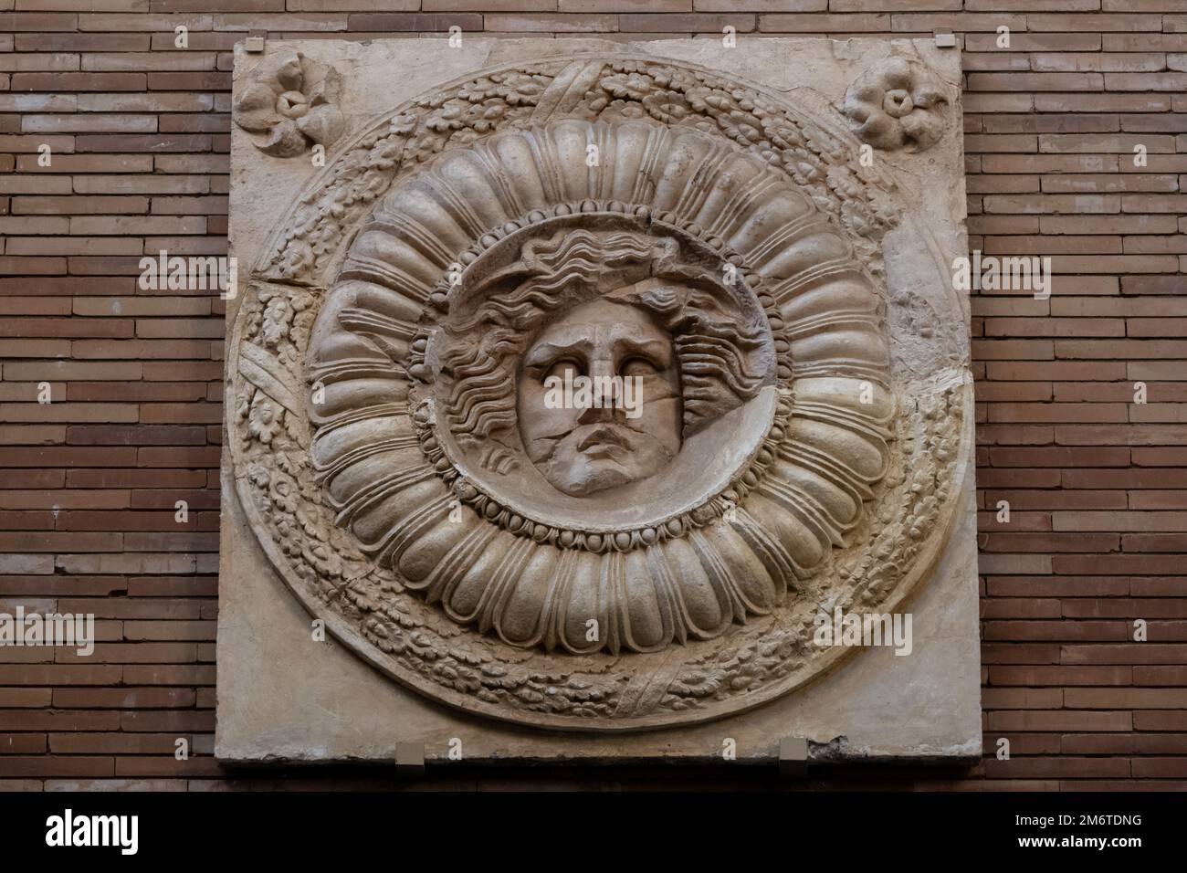 Merida, Spain - 28 Dec 23: Roman sculptures on display at the National ...