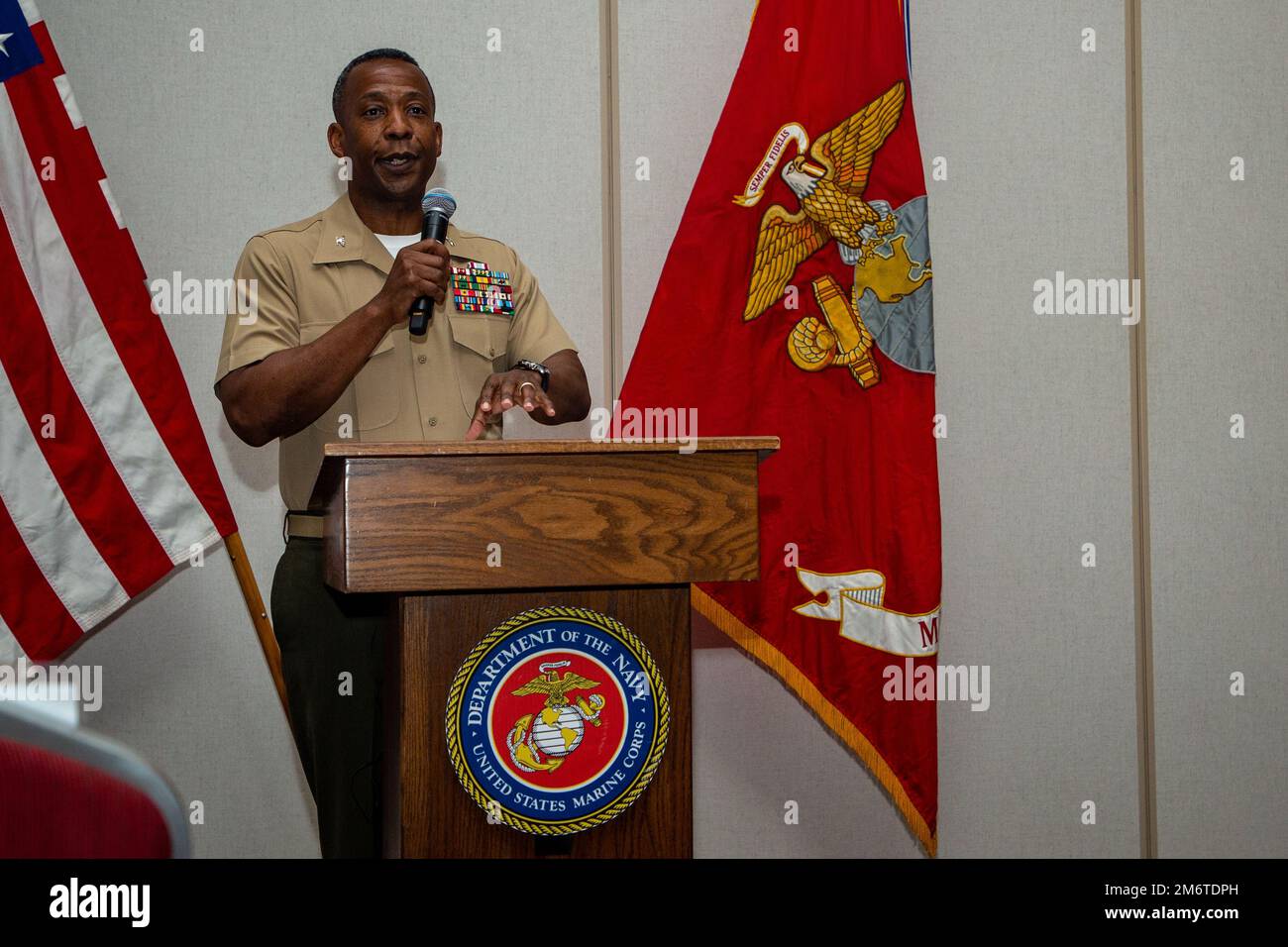 U.S. Marine Corps Col. Michael L. Brooks, commanding officer of Marine ...