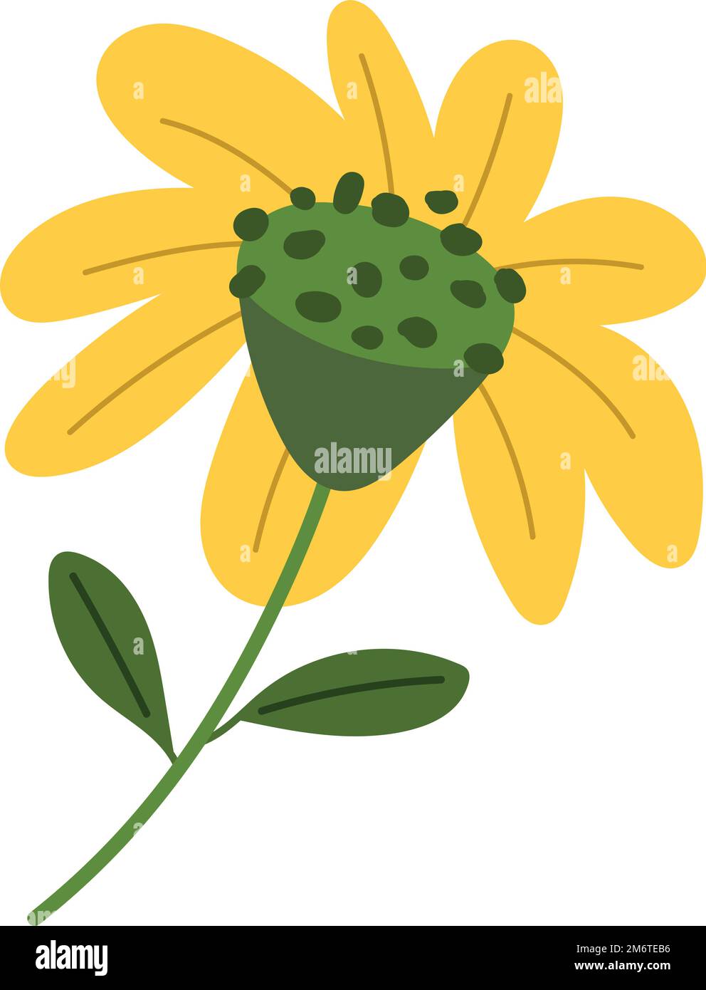 yellow flower icon Stock Vector Image & Art - Alamy
