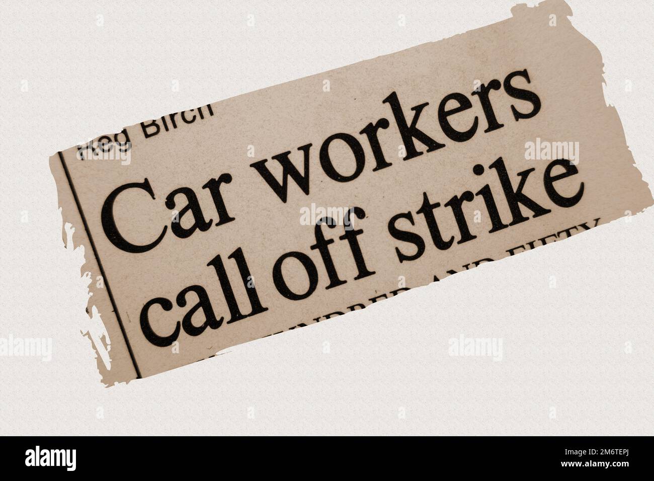 Car workers call off strike - news story from 1975 newspaper headline ...