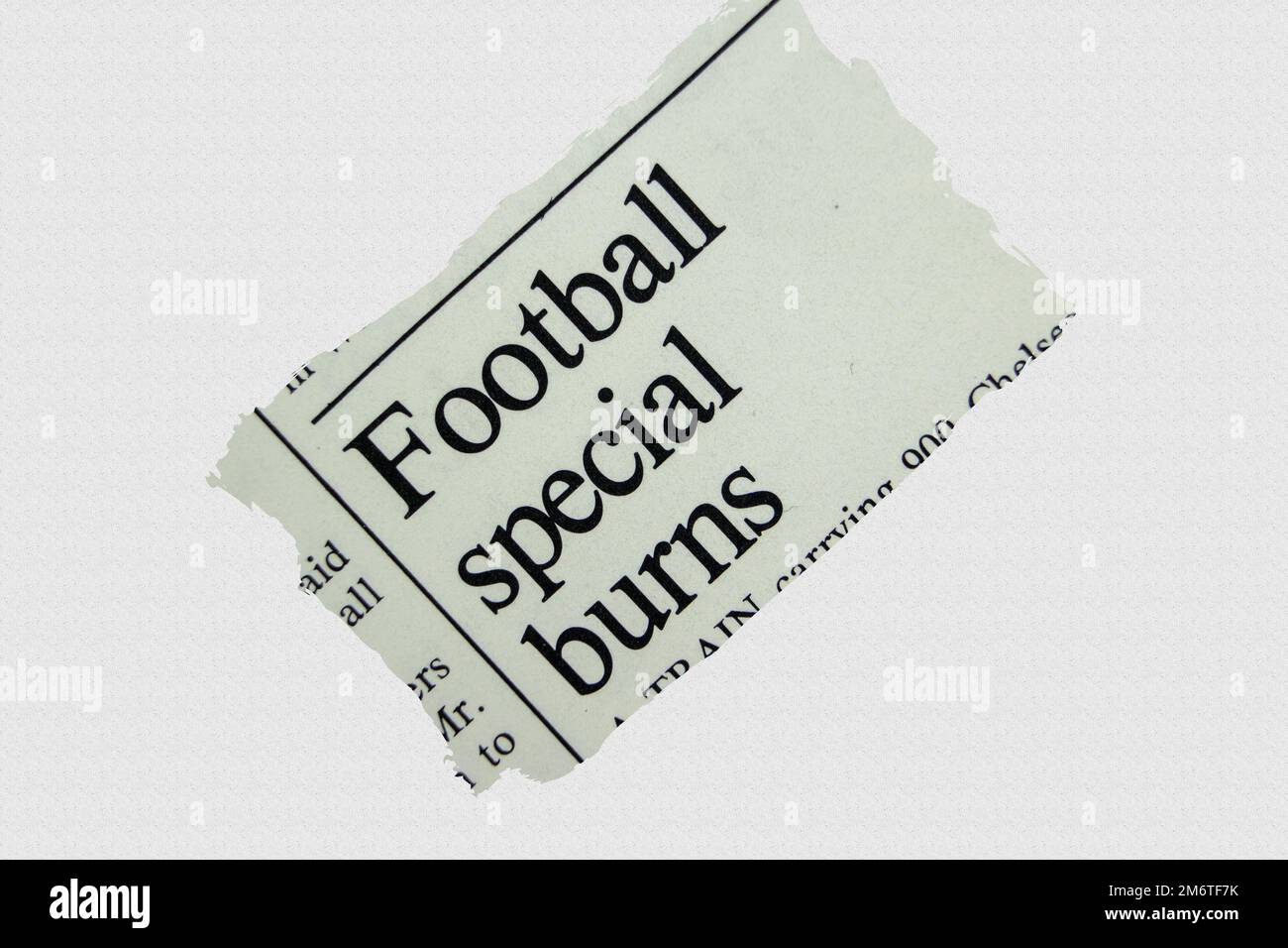 news story from 1975 newspaper headline article title - Football ...