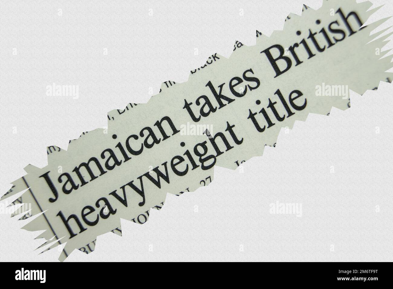 news story from 1975 newspaper headline article title - Jamaican takes ...