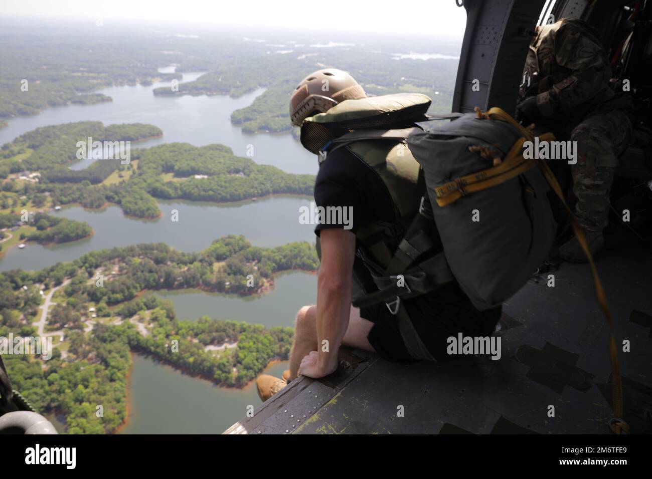 A group of U.S Army Rangers, assigned to the 5th Ranger Training ...