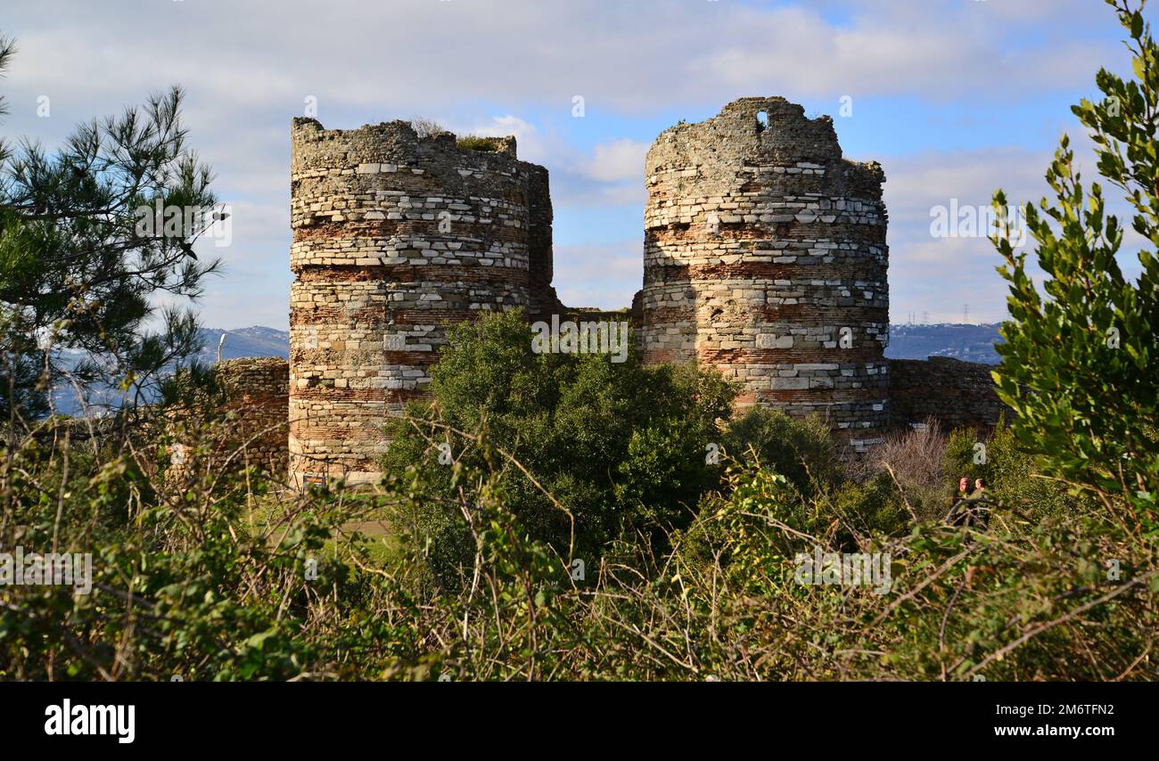 Located in Istanbul, Turkey, Yoros Castle is a castle from the Eastern ...