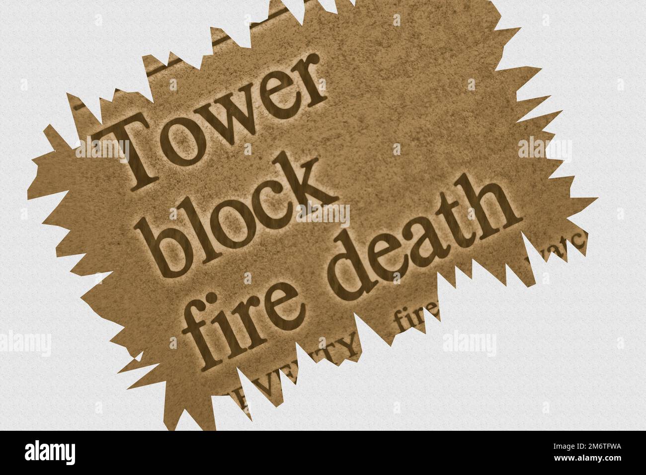 Tower block fire death - news story from 1975 newspaper headline ...