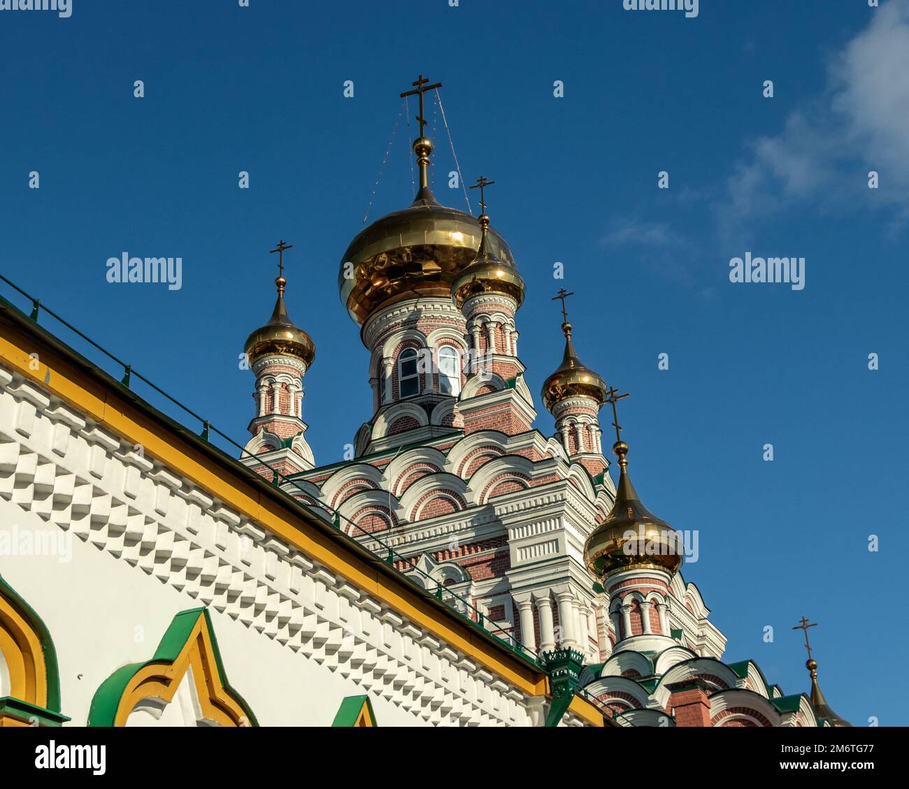 St. Nicholas Temple in Kungur against the background of the sky. Photo ...