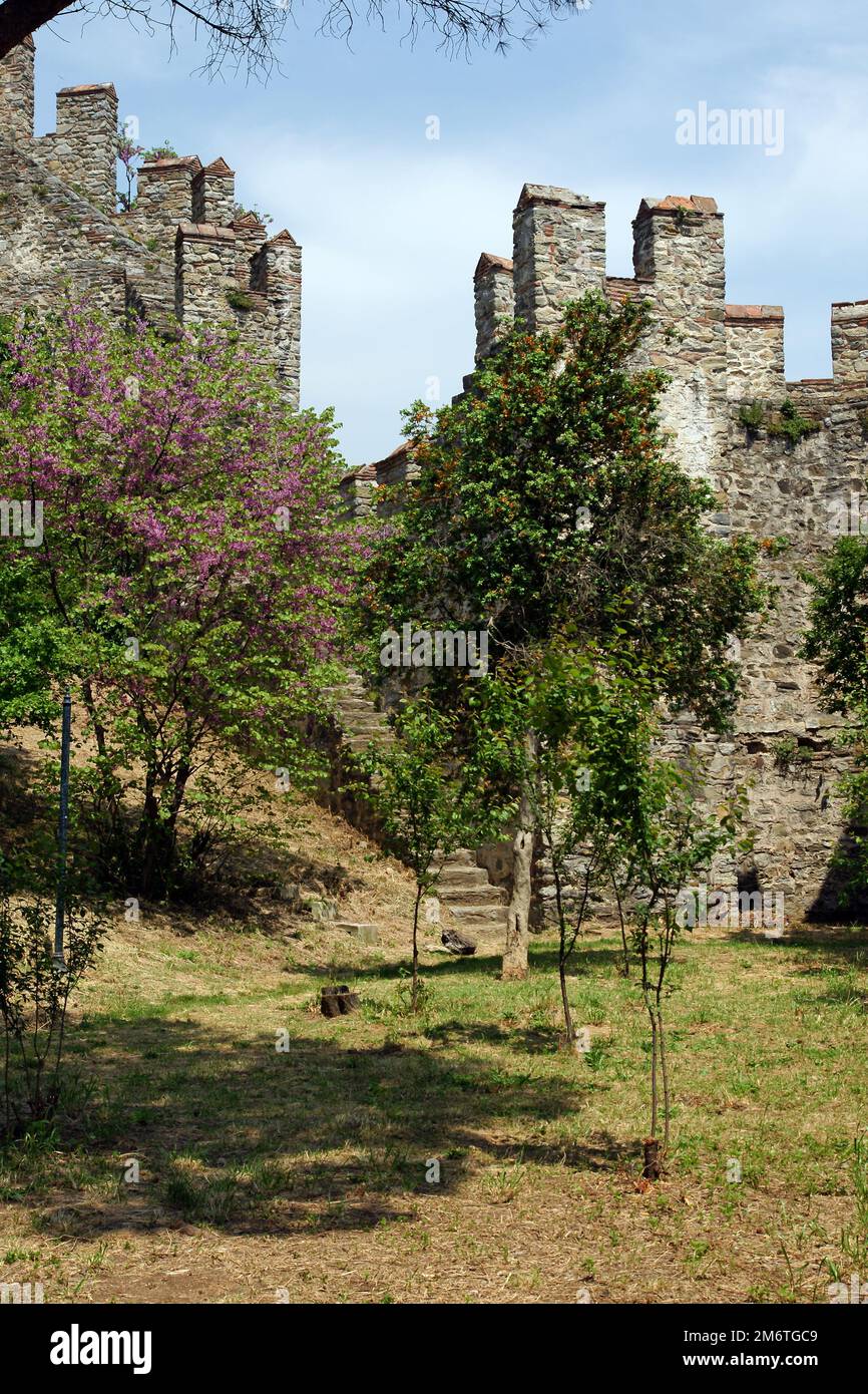 Rumeli Hisarı Castle, located in Istanbul, Turkey, was built by Fatih ...