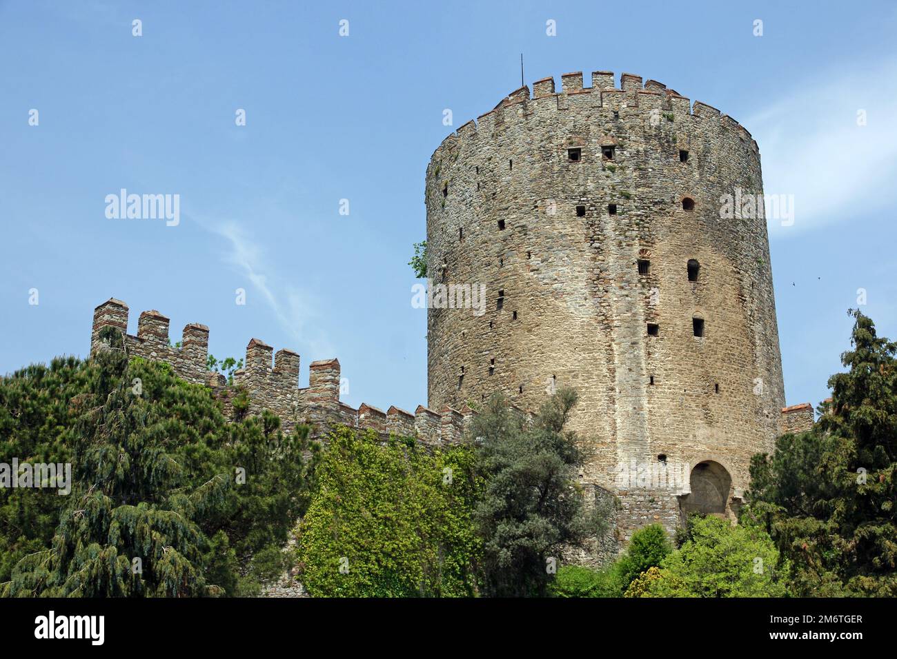 Rumeli Hisarı Castle, located in Istanbul, Turkey, was built by Fatih ...