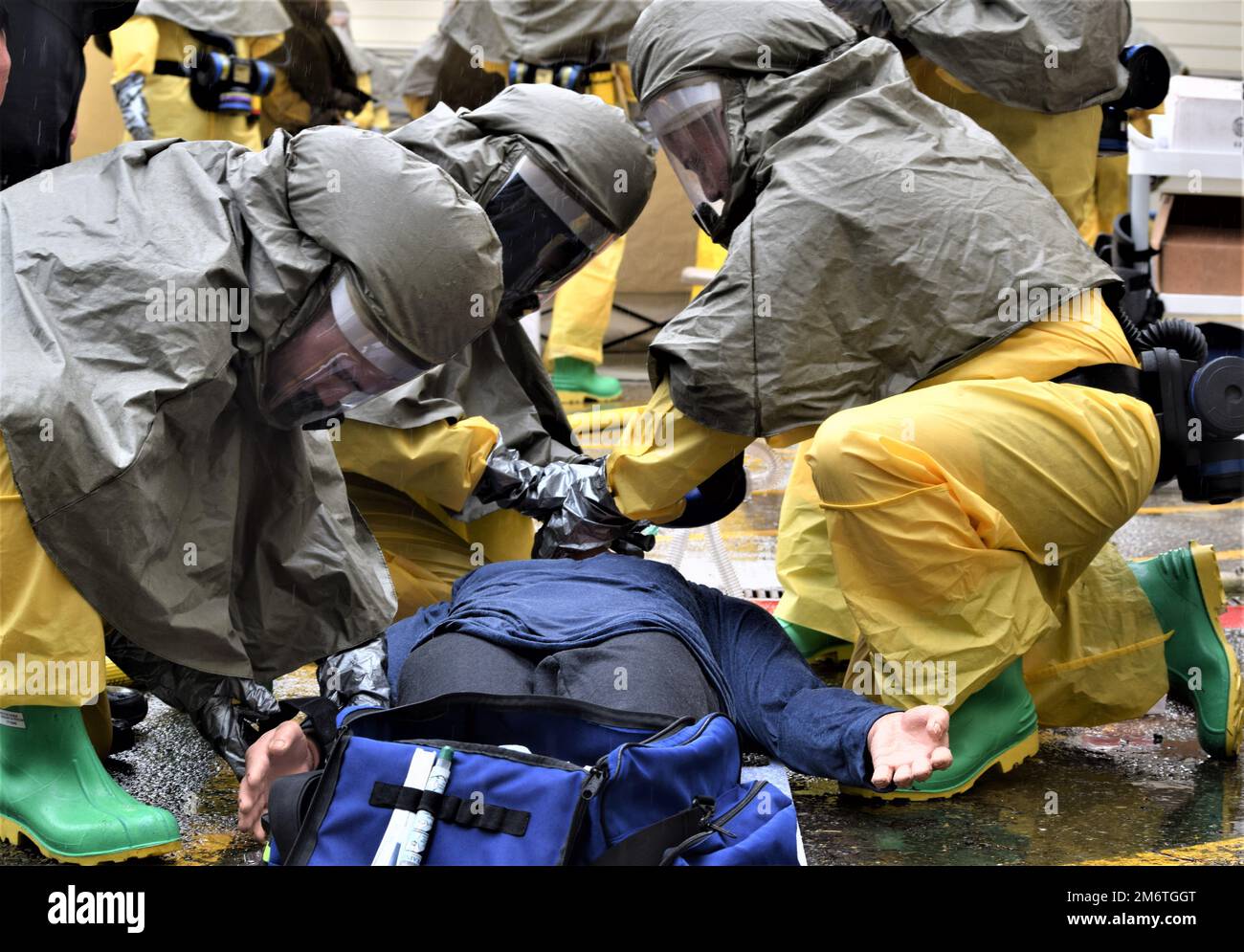 all hands - and PPEs - on deck...Inclement weather didn’t put a damper ...