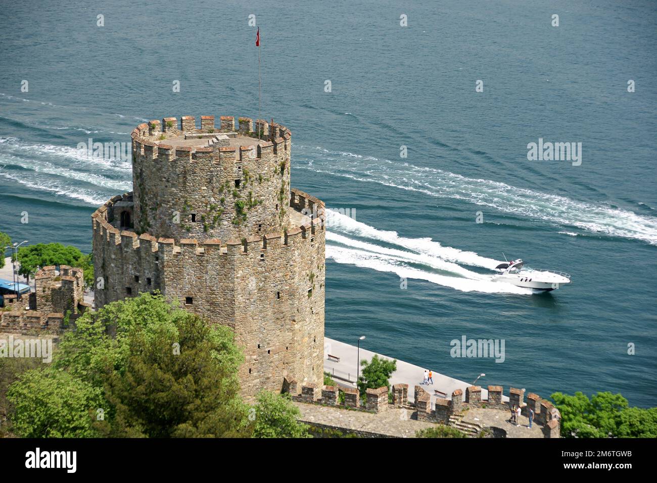 Rumeli Hisarı Castle, located in Istanbul, Turkey, was built by Fatih ...