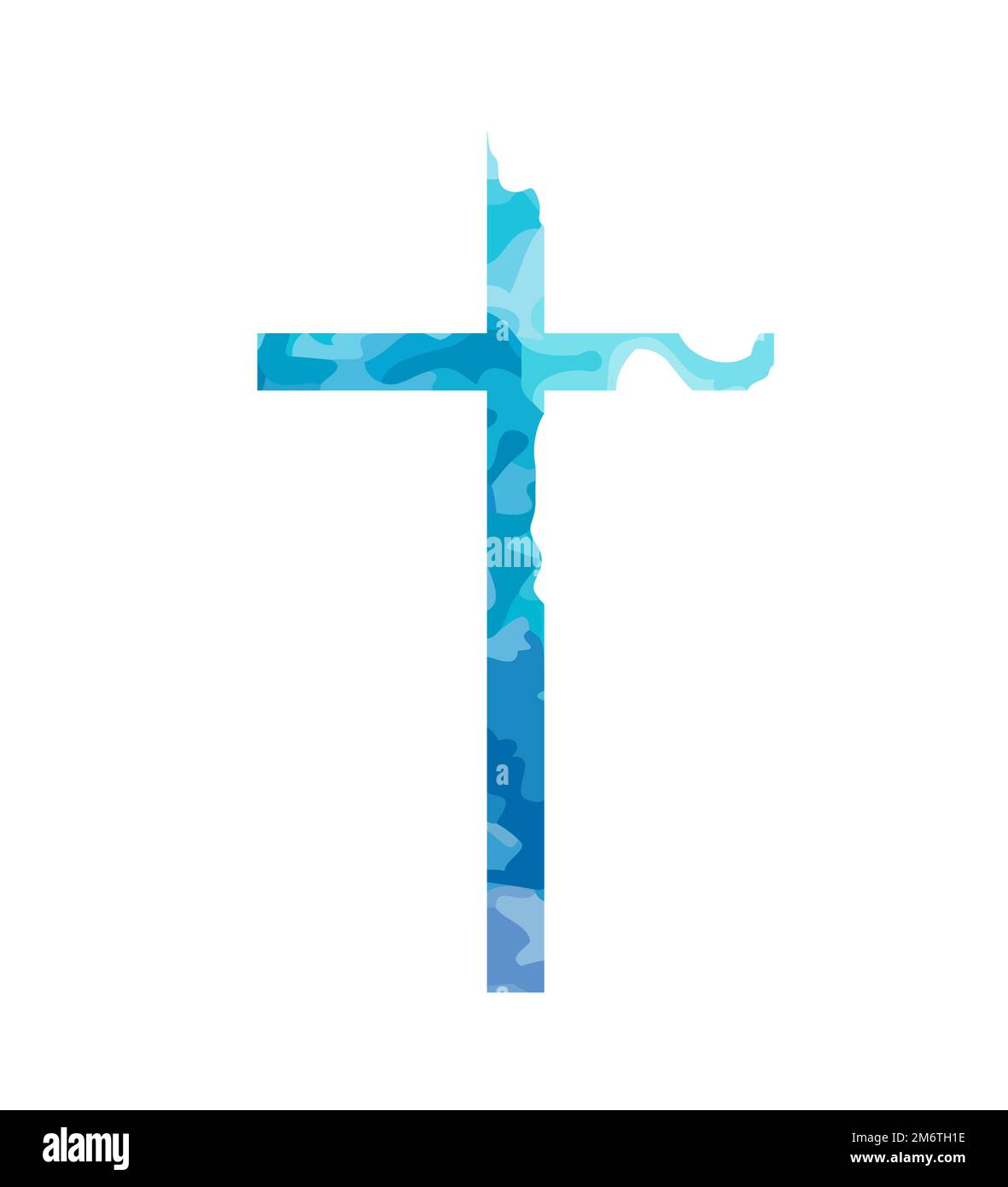 The blue cross is religious. Vector illustration Stock Vector Image ...