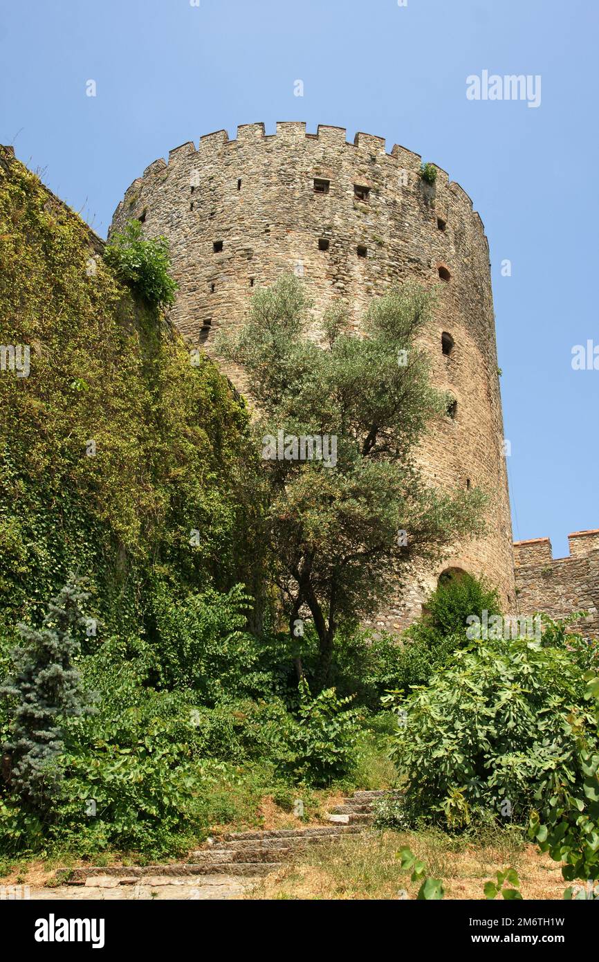 Rumeli Hisarı Castle, located in Istanbul, Turkey, was built by Fatih ...