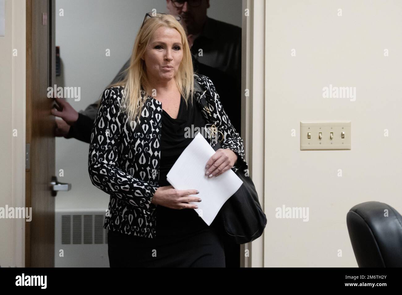 Moscow, Idaho, USA. 5th Jan, 2023. Public defender ANNE TAYLOR, the ...