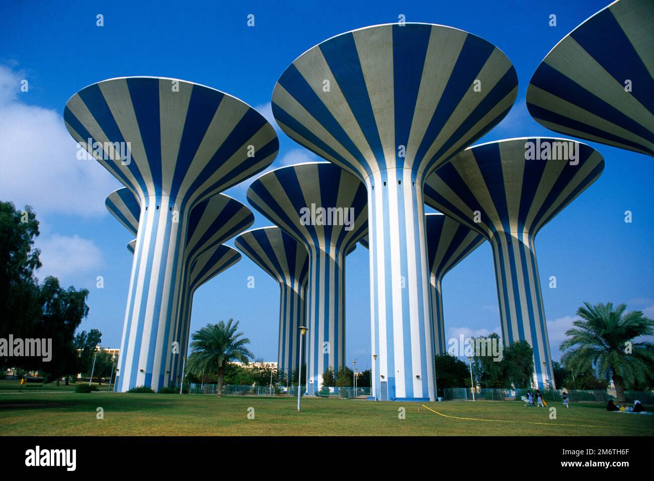 Kuwait Water Towers built in 1970's by Architect Sune Lindstrom Stock Photo - Alamy