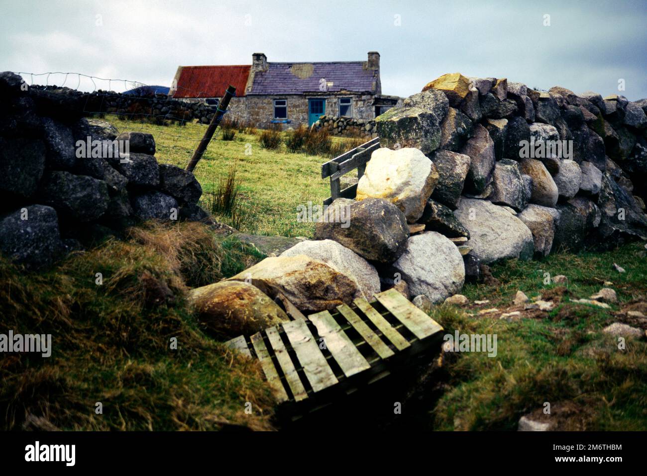 Mourne Mountains Northern Ireland Croft - Bridge Over Stream Stone Wall ...