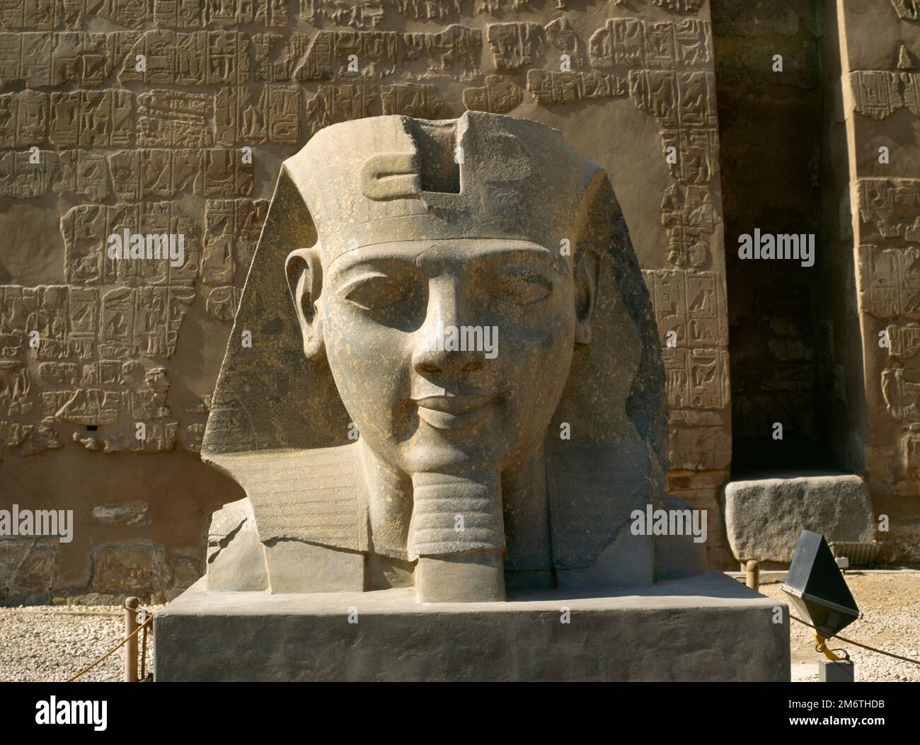 Luxor Egypt Luxor Temple First Pylon Head of Ramses II Stock Photo - Alamy
