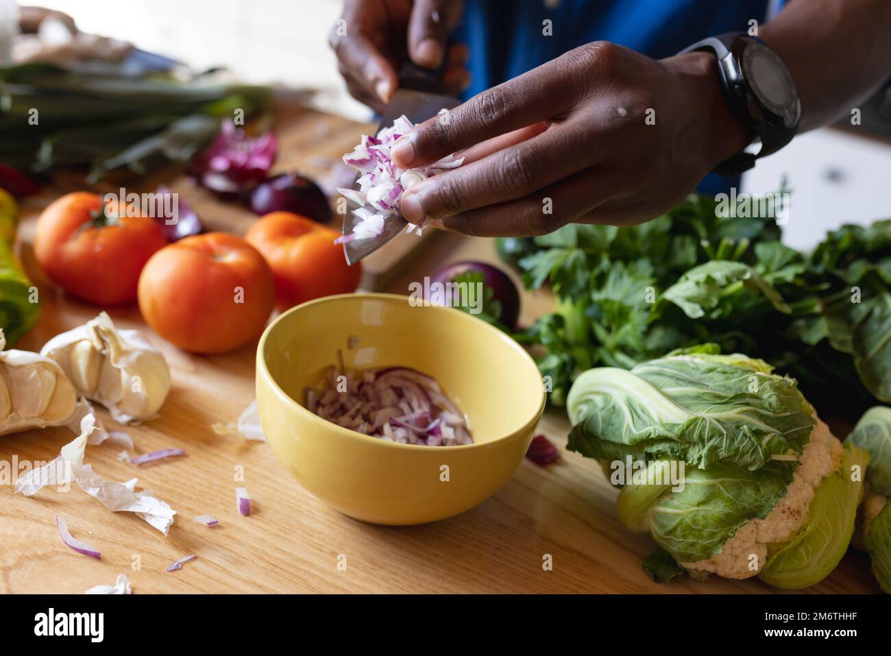 African man cooking meat hi-res stock photography and images - Alamy