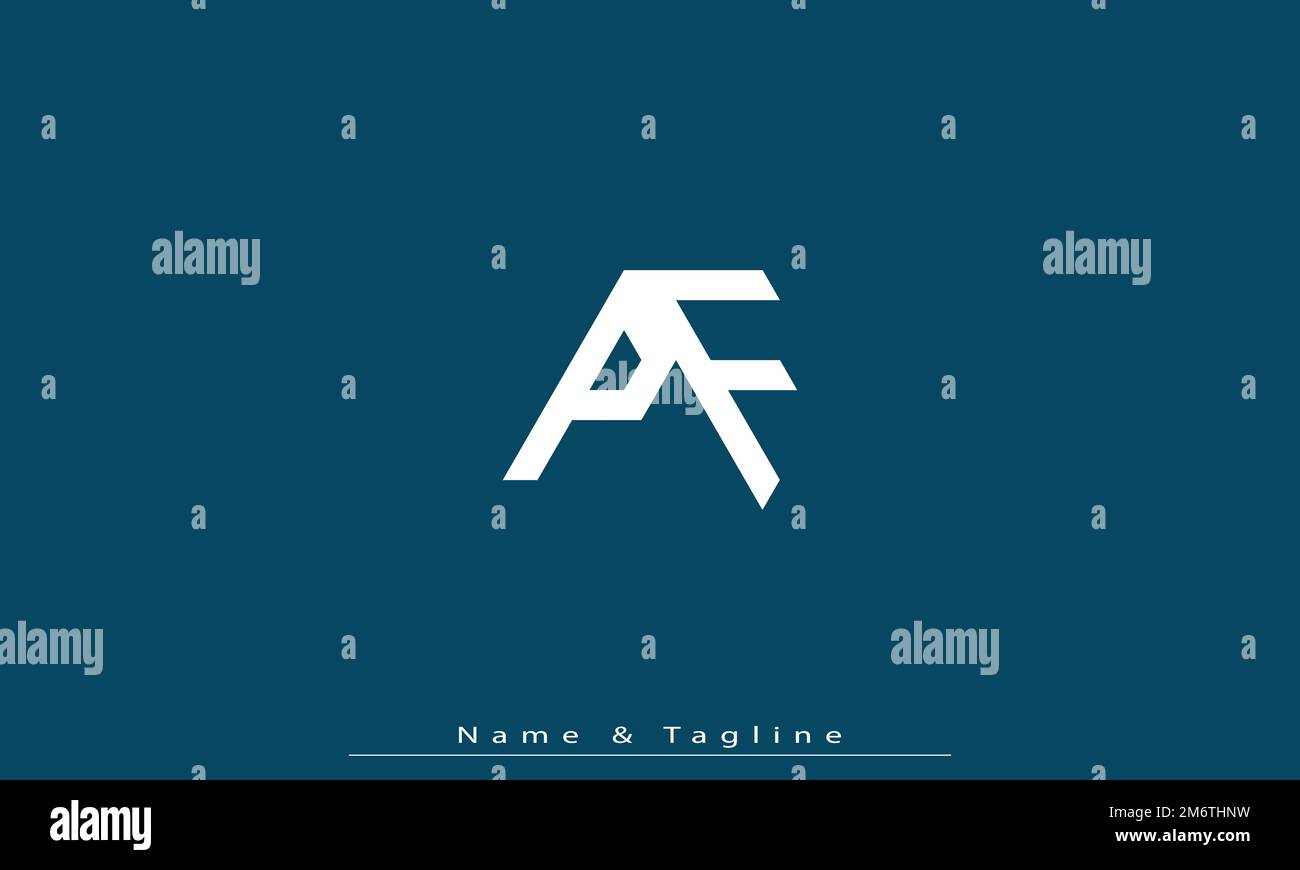 Pf initials logo hi-res stock photography and images - Alamy